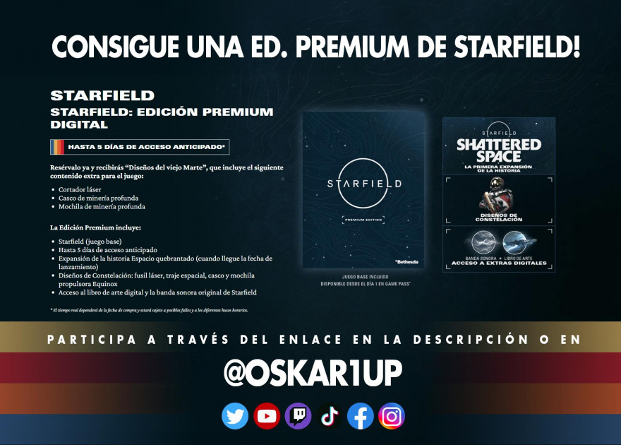 Concurso: Consigue una Edición Digital Premium de Starfield!