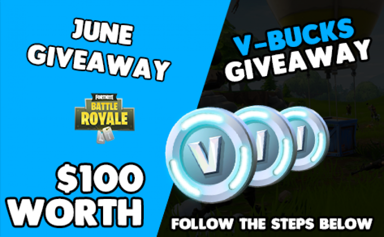 Giveaway: (June Giveaway) 13,500 V-Bucks Giveaway ($100 Worth)